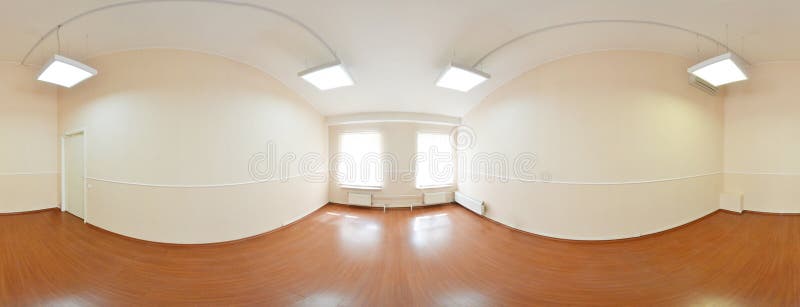 Spherical 360 Degrees Panorama Projection, Panorama in Interior Empty ...