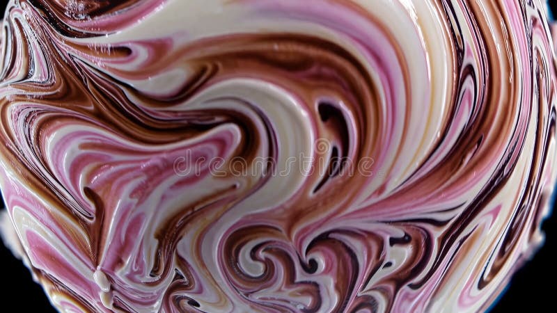 Spherical Dessert Mimicking Planetary Surface, Blending Chocolate ...