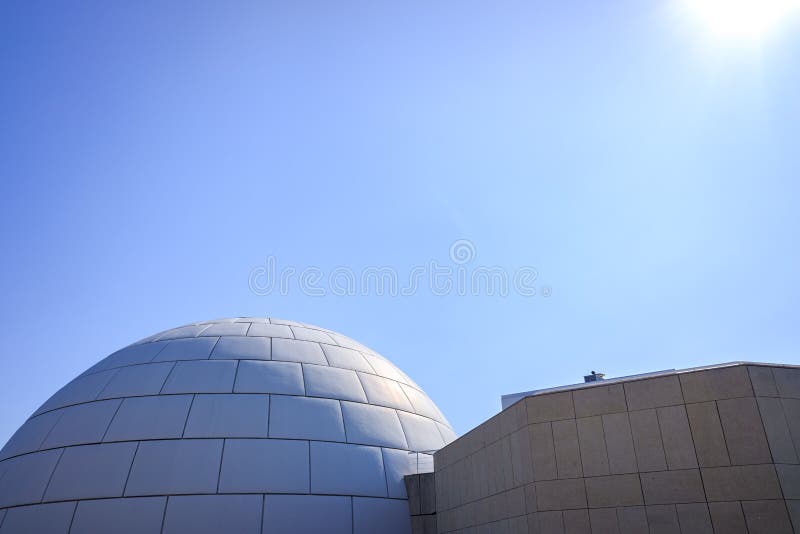 Spherical Dome Against the Blue Sky Stock Image - Image of copyspace ...