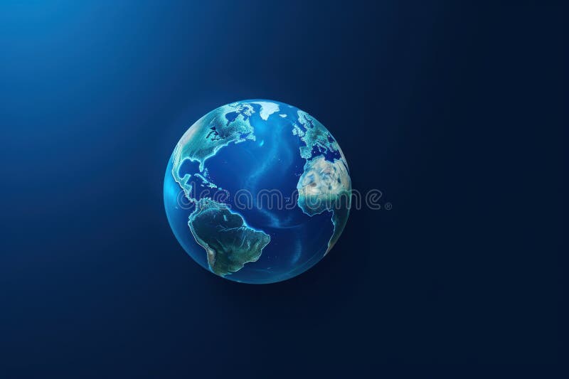Spherical Earth Globe Paper. Generate Ai Stock Photo - Image of ...