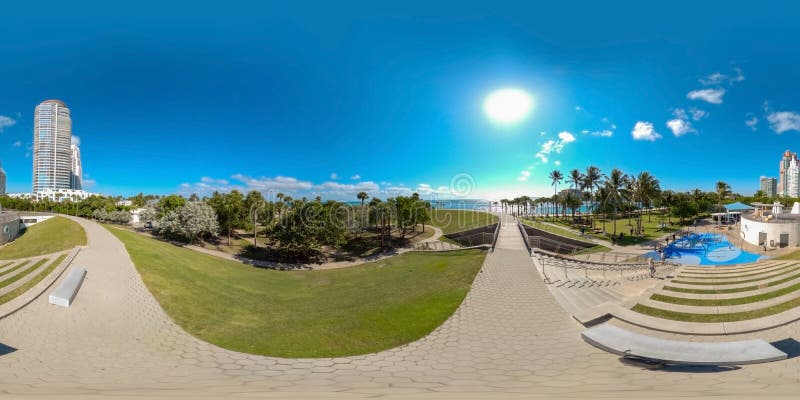 360 Spherical Equirectangular Photo Miami Beach FL Editorial Image ...