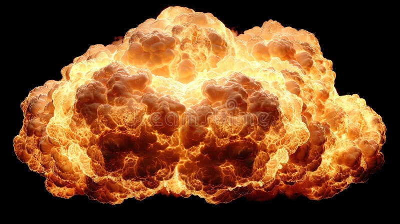Spherical Fireball Commands Attention with Its Power Stock Image ...