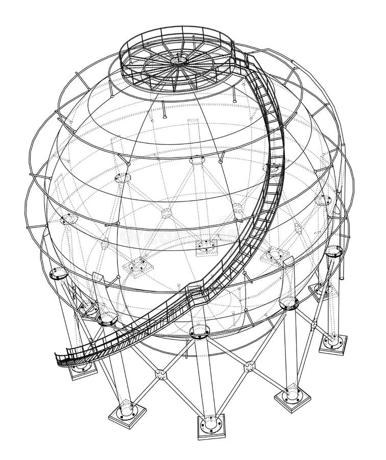 Spherical Gas Tank Outline Stock Illustrations – 124 Spherical Gas Tank ...
