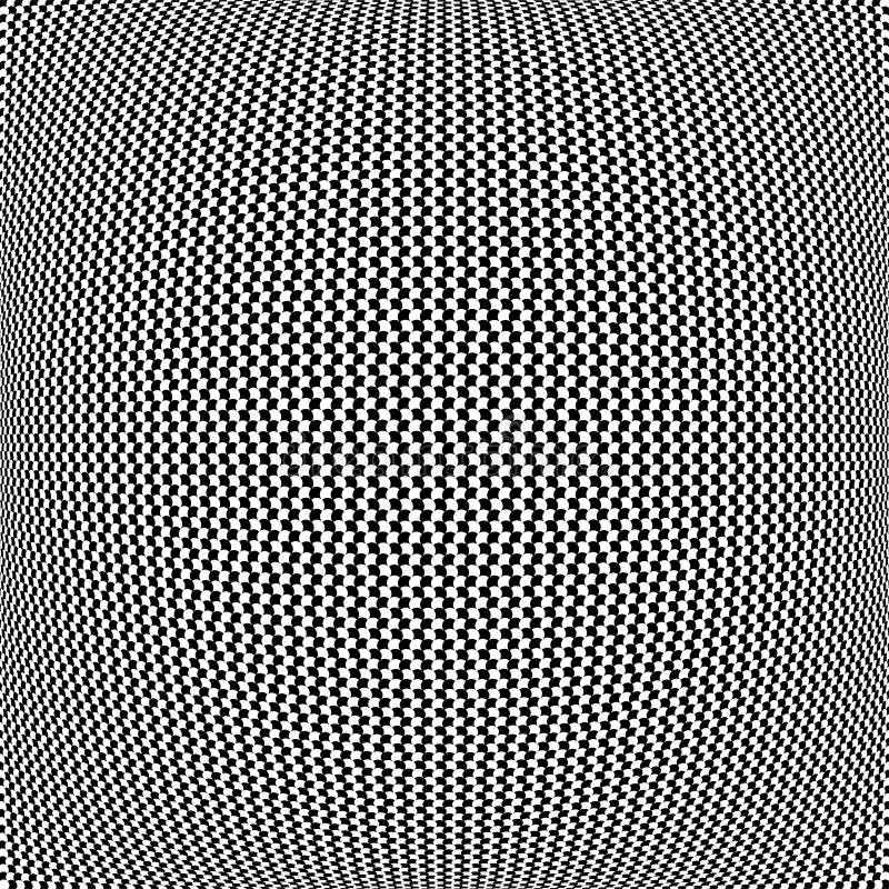 Spherical, Globe Circular Distort Effect Pattern. Curved Bulge ...