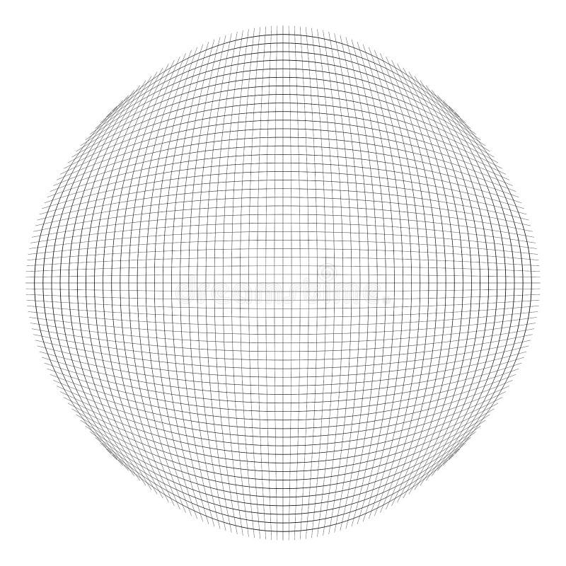 Spherical, Globular Mesh, Grid. Convex, Bulbous, Circular Pattern ...