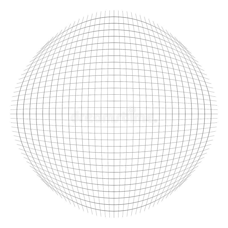 Spherical, Globular Mesh, Grid. Convex, Bulbous, Circular Pattern ...