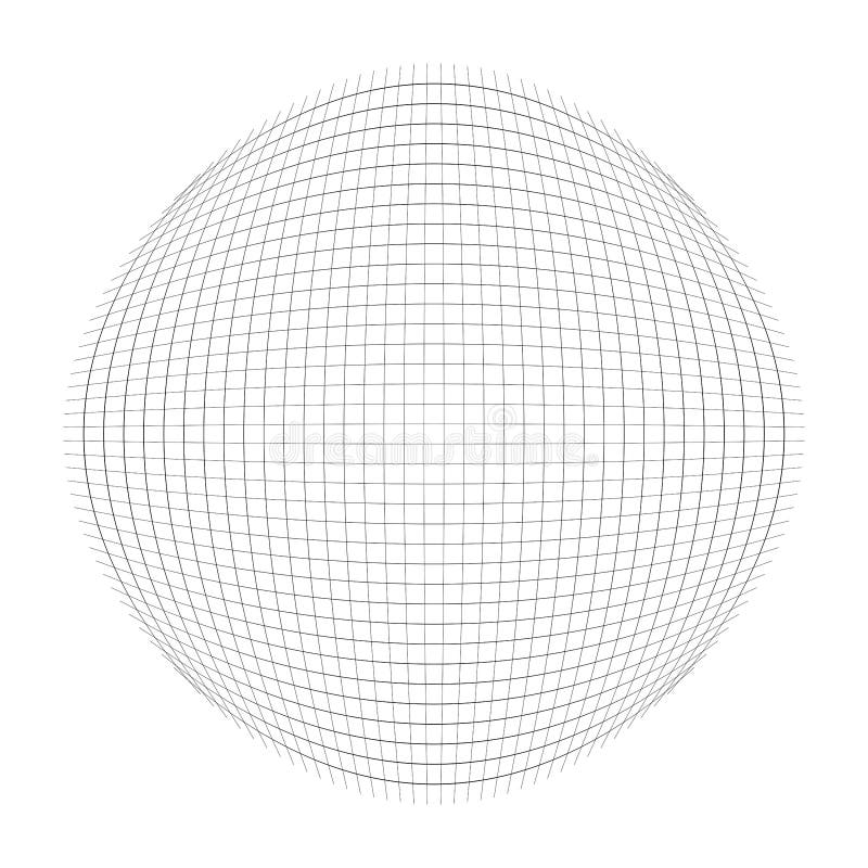 Spherical, Globular Mesh, Grid. Convex, Bulbous, Circular Pattern ...