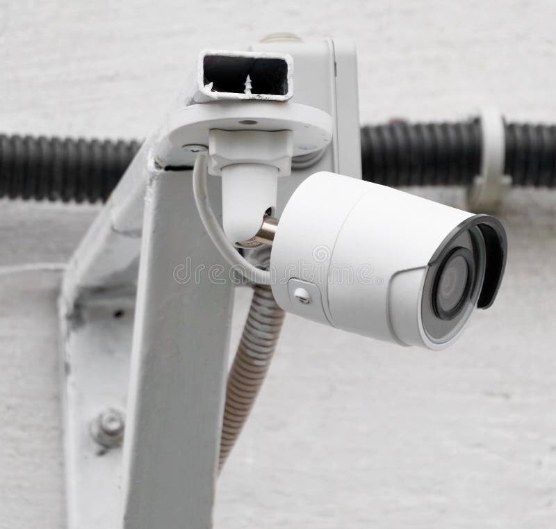 Spherical IP Security Camera Stock Image - Image of video, electronic ...