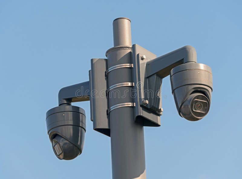 Spherical IP Security Camera Stock Image - Image of surveillance ...