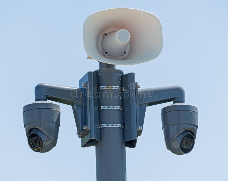 Spherical IP Security Camera Stock Photo - Image of cameras, lens ...