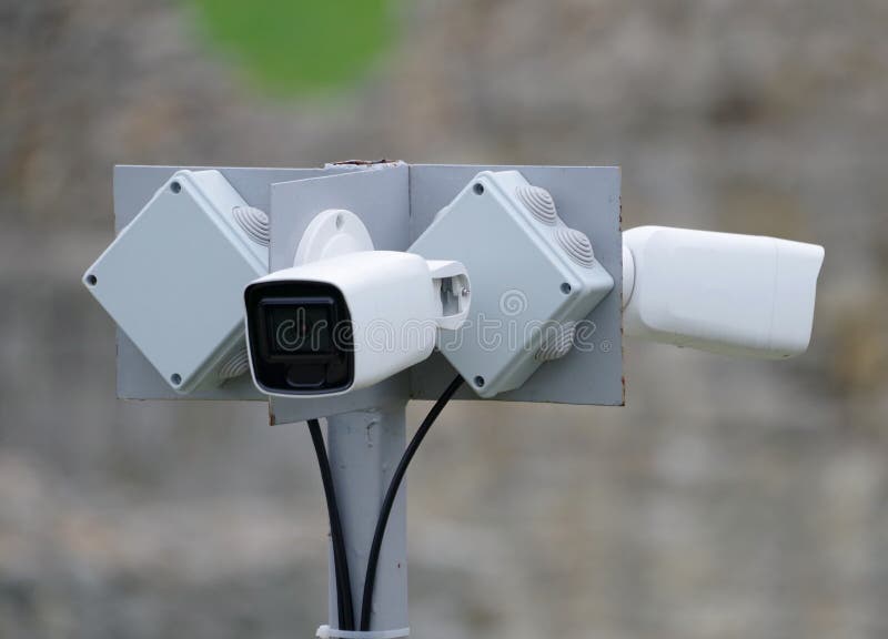 Spherical IP Security Camera Stock Photo - Image of video, device ...