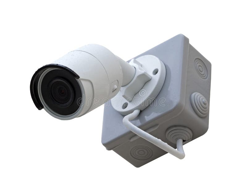 Spherical IP Security Camera on White Stock Photo - Image of equipment ...