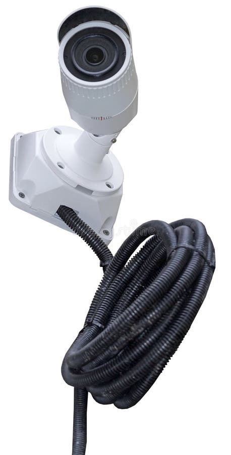 Spherical IP Security Camera on White Stock Photo - Image of video ...