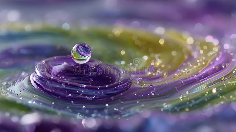 Spherical Lilac and Emerald Swirling Aether Vortex Stock Illustration ...