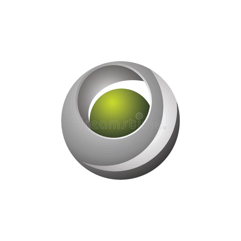 Spherical Logo Design. Vector Illustration Decorative Design Stock ...