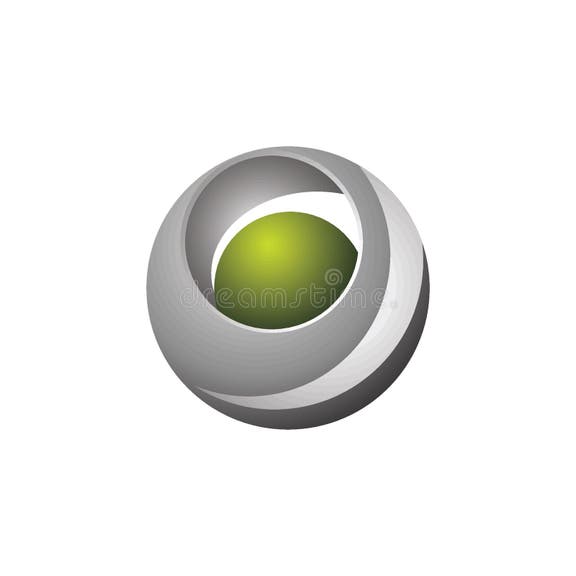 Spherical Logo Design. Vector Illustration Decorative Design Stock ...
