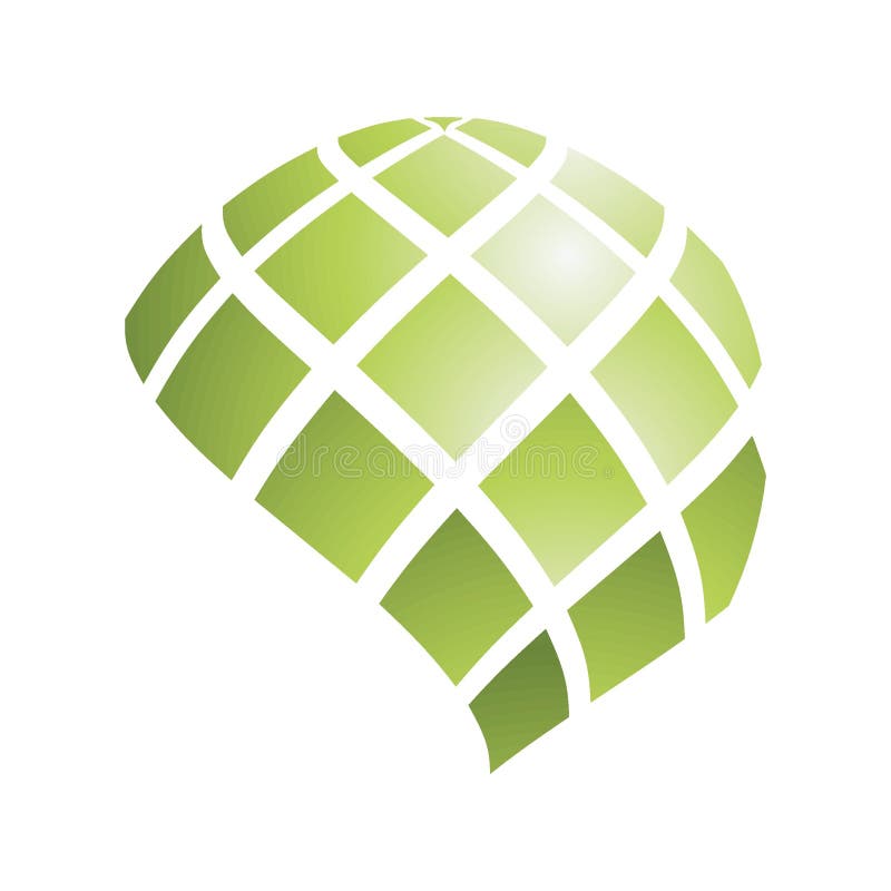 Spherical Logo Element Design. Vector Illustration Decorative Design ...