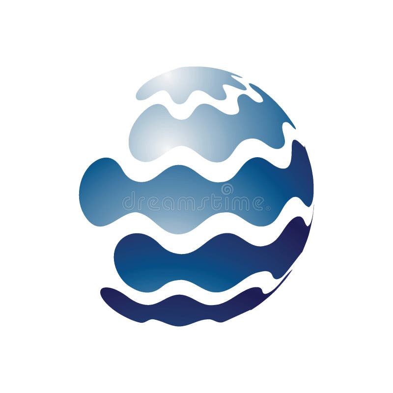 Spherical Logo Element Design. Vector Illustration Decorative Design ...