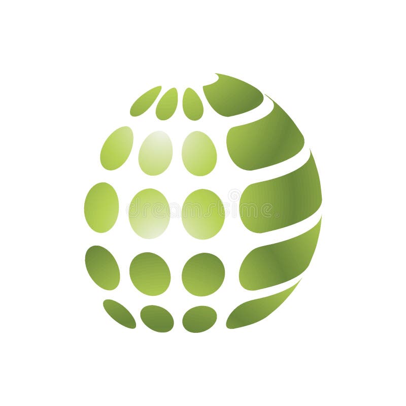 Spherical Logo Element Design. Stock Vector - Illustration of spherical ...