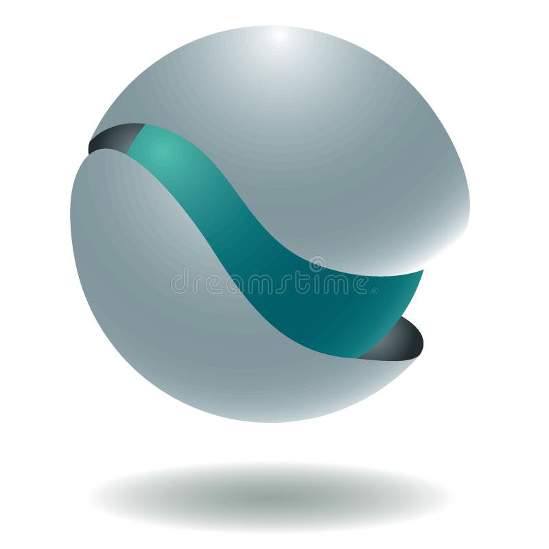 Spherical Logo Element Design. Stock Vector - Illustration of symbols ...