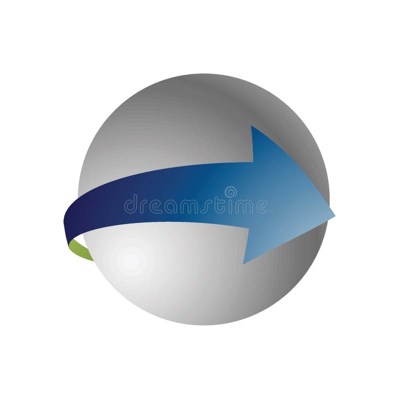 Spherical Logo Element Design. Vector Illustration Decorative Design ...