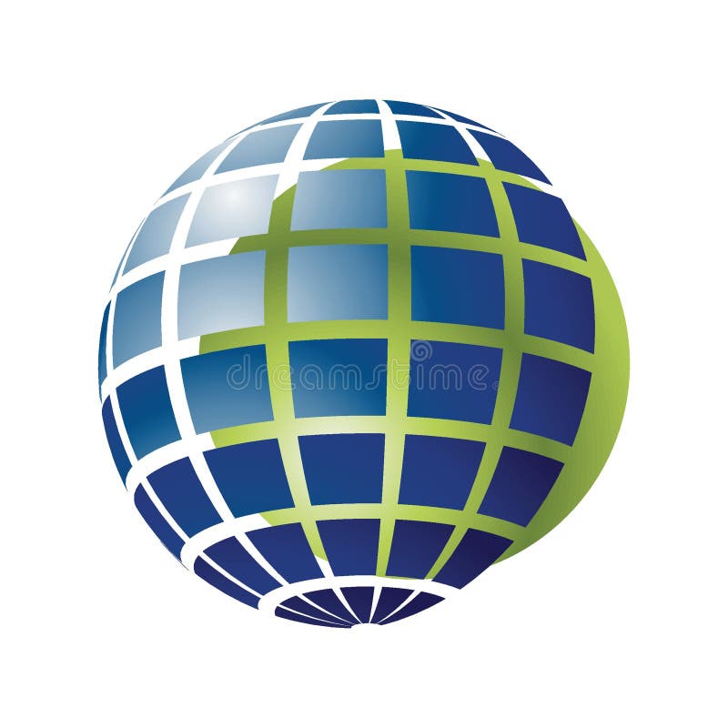 Spherical Logo Element Design. Vector Illustration Decorative Design ...