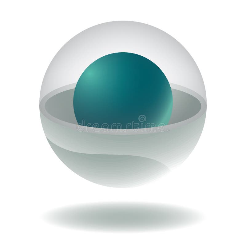 Spherical Logo Element Design. Vector Illustration Decorative Design ...