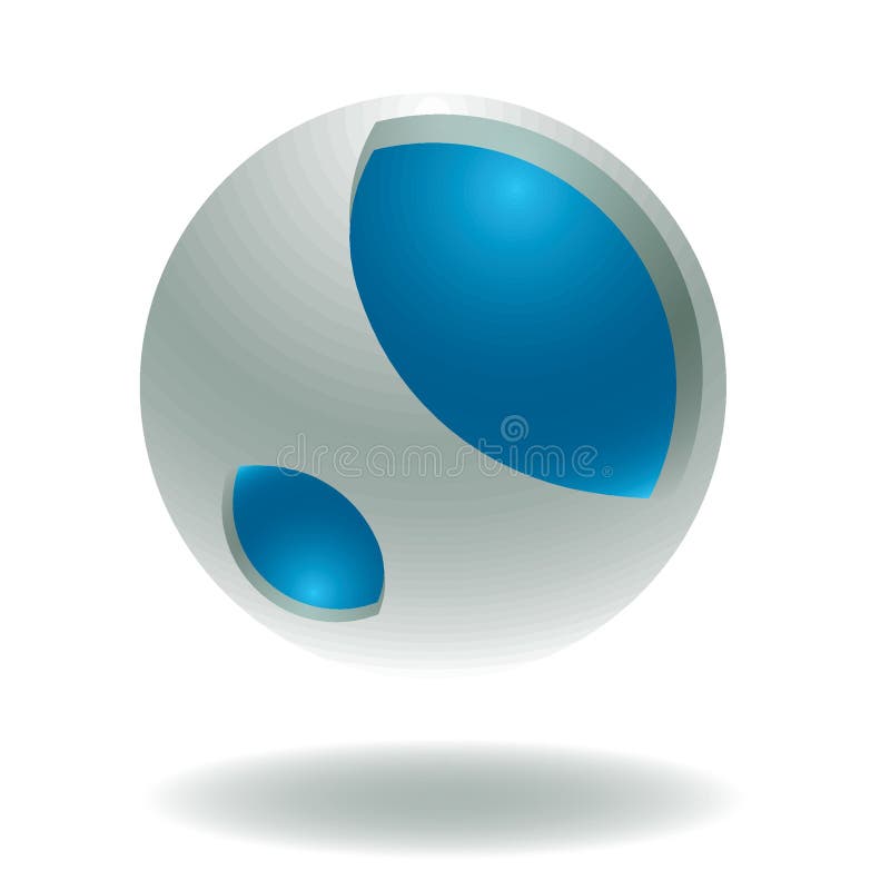 Spherical Logo Element Design. Vector Illustration Decorative Design ...