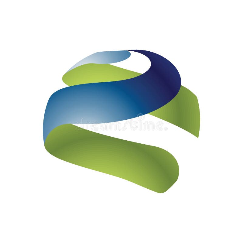 Spherical Logo Element Design. Vector Illustration Decorative Design ...