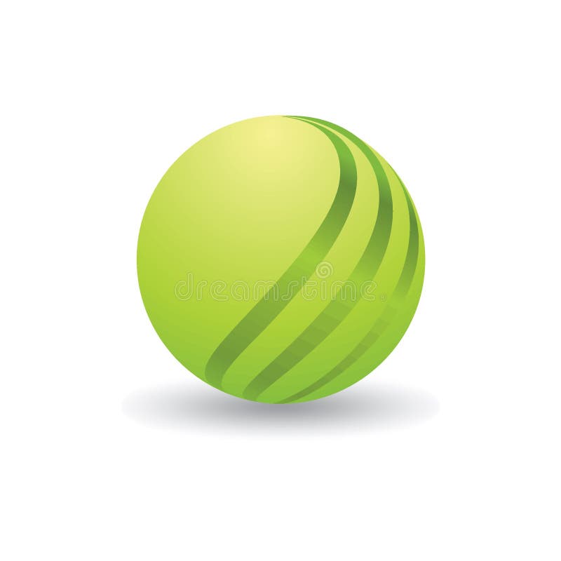 Spherical Logo Element Design. Vector Illustration Decorative Design ...