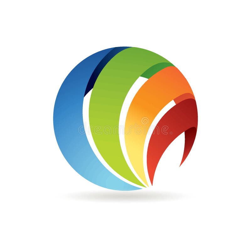 Spherical Logo Element Design. Vector Illustration Decorative Design ...