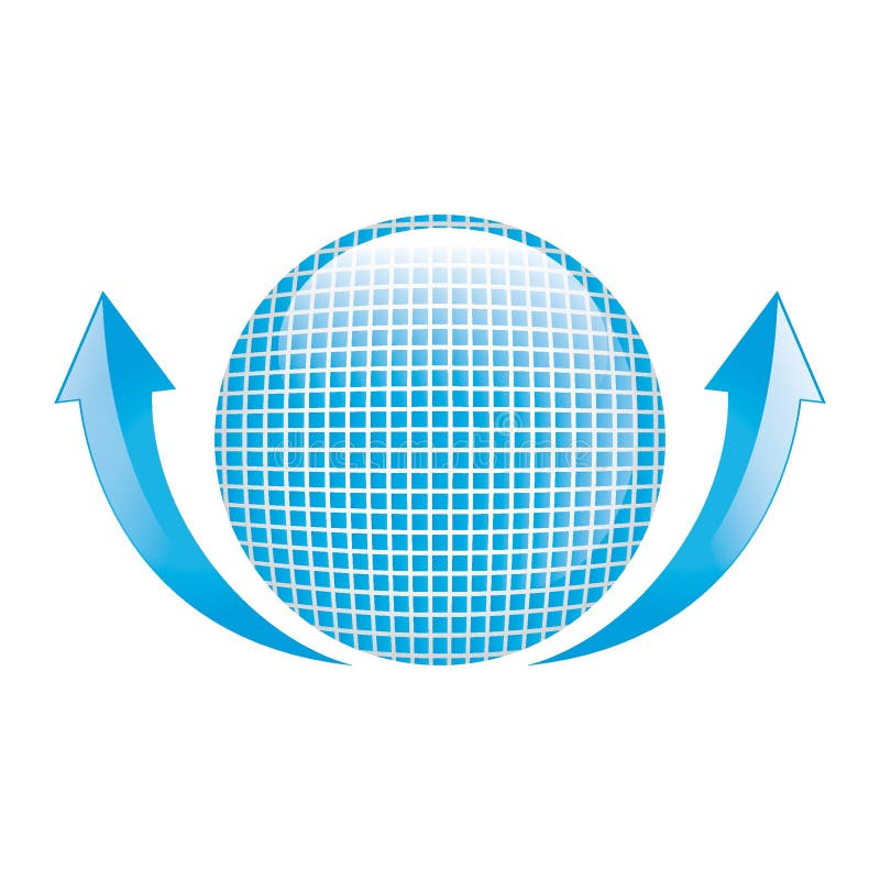 Spherical Logo Element Design. Vector Illustration Decorative Design ...