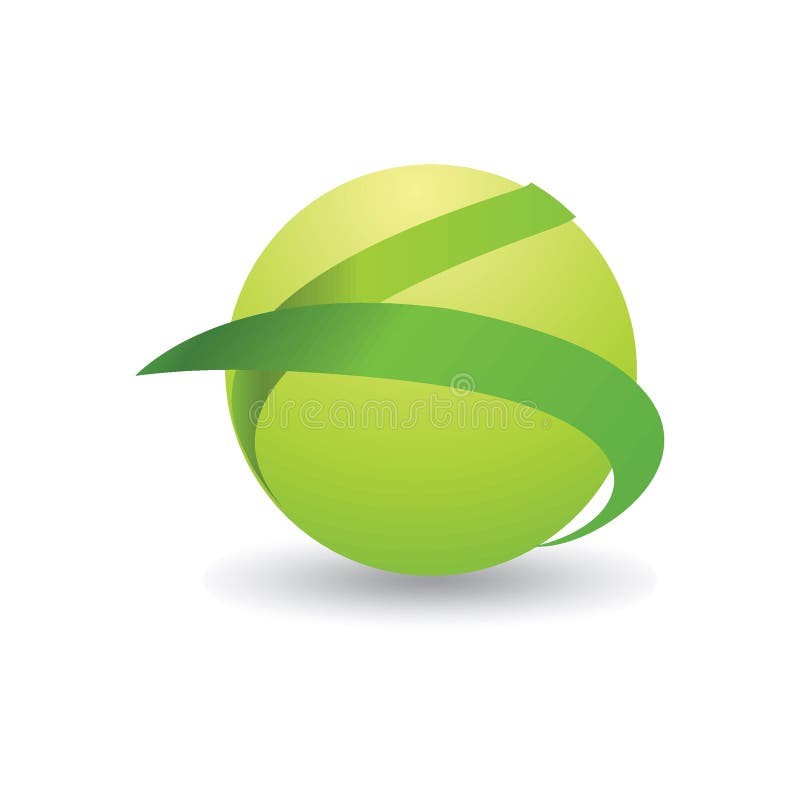 Spherical Logo Element Design. Vector Illustration Decorative Design ...