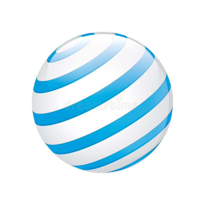 Spherical Logo Element Design. Vector Illustration Decorative Design ...