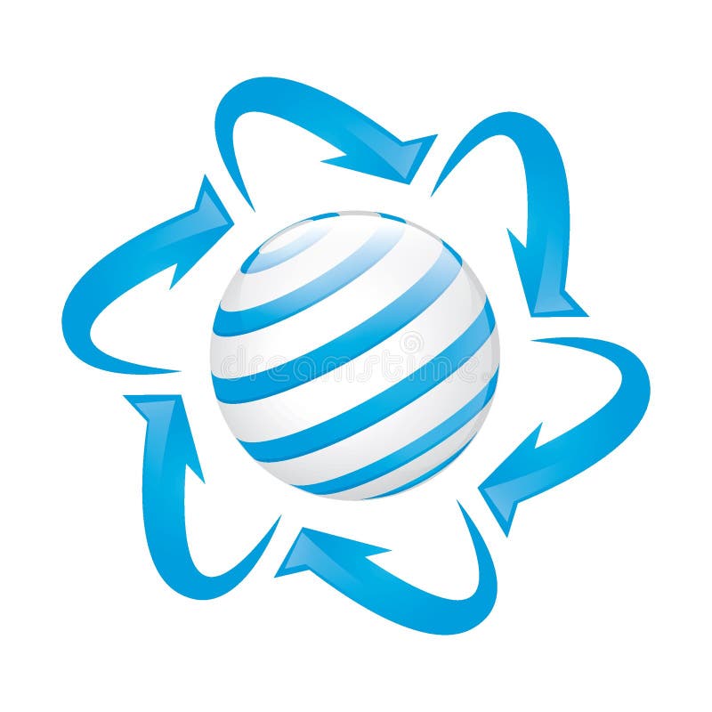 Spherical Logo Element Design. Vector Illustration Decorative Design ...