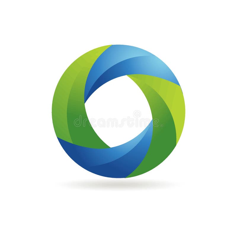 Spherical Logo Element Design. Vector Illustration Decorative Design ...