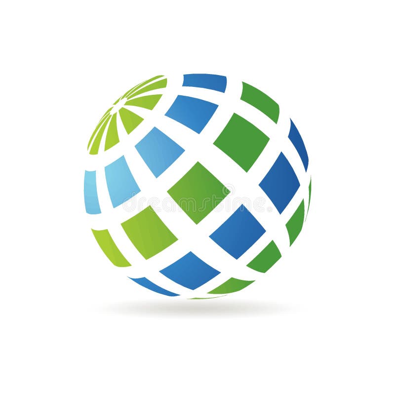 Spherical Logo Element Design. Vector Illustration Decorative Design ...