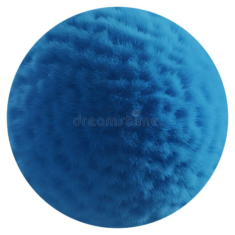 Azure Plush a Soft, Textured Sphere Stock Image - Illustration of organ ...