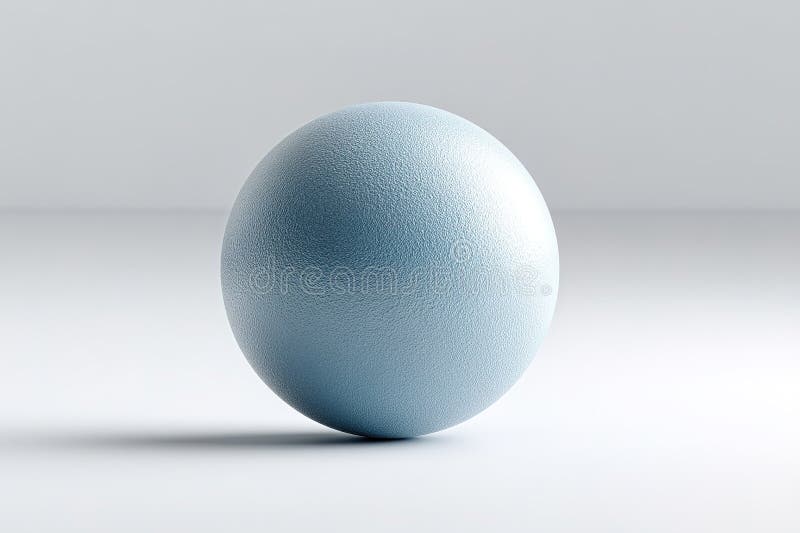 Spherical Object with a Smooth Texture Sits on a Minimalist Surface in ...