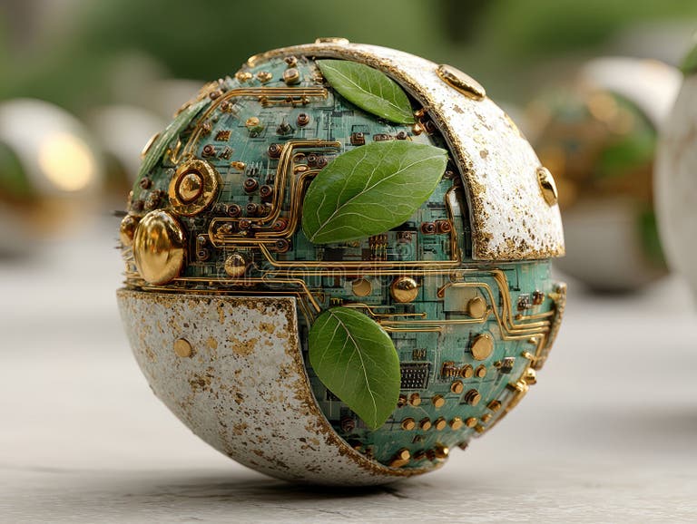 Spherical Objects Blend Nature with Technology, Featuring Moss and ...