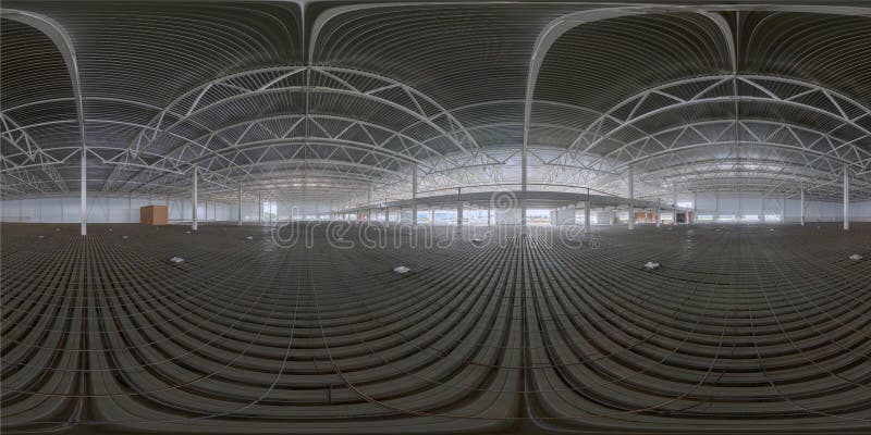Spherical Panorama of Indoor Construction Site Stock Photo - Image of ...