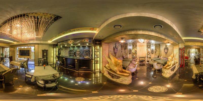 Spherical Panorama of Hotel Room Editorial Stock Image - Image of ...