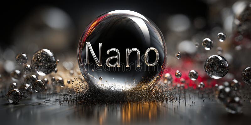 A Spherical Representation of "Nano" Surrounded by Smaller Spheres and ...