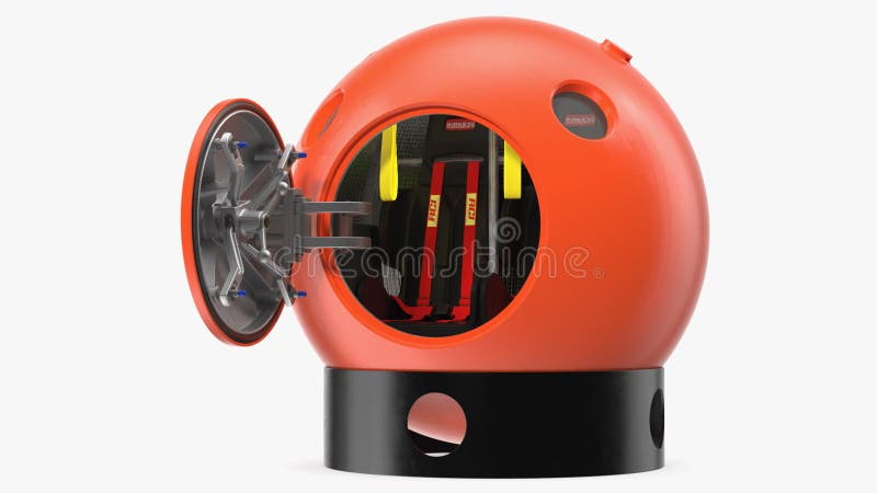 Spherical Safety Pod with Reinforced Door Design Stock Photo - Image of ...