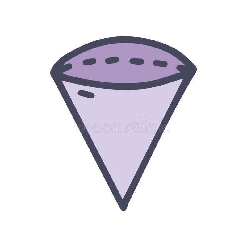 Spherical Sector Color Vector Doodle Simple Icon Stock Vector ...