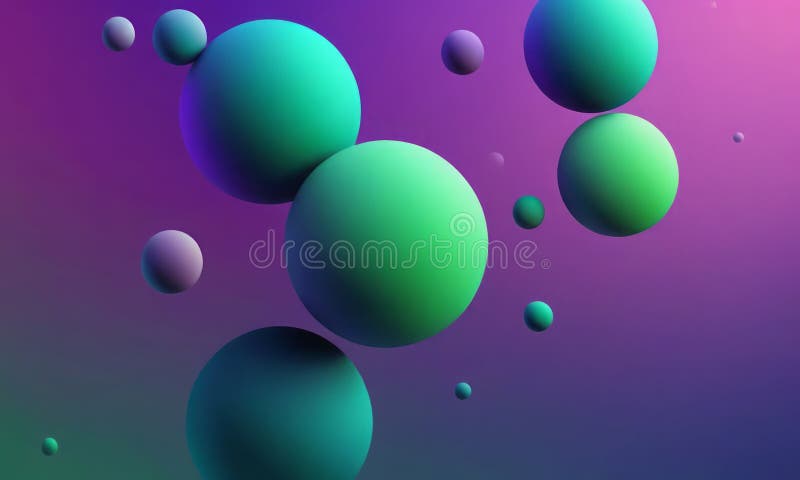 Spherical Shapes in Purple Dark Olive Green Stock Photo - Image of ...