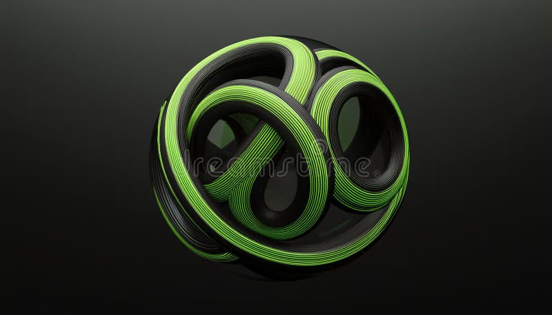 Green abstract ball stock illustration. Illustration of green - 369880712