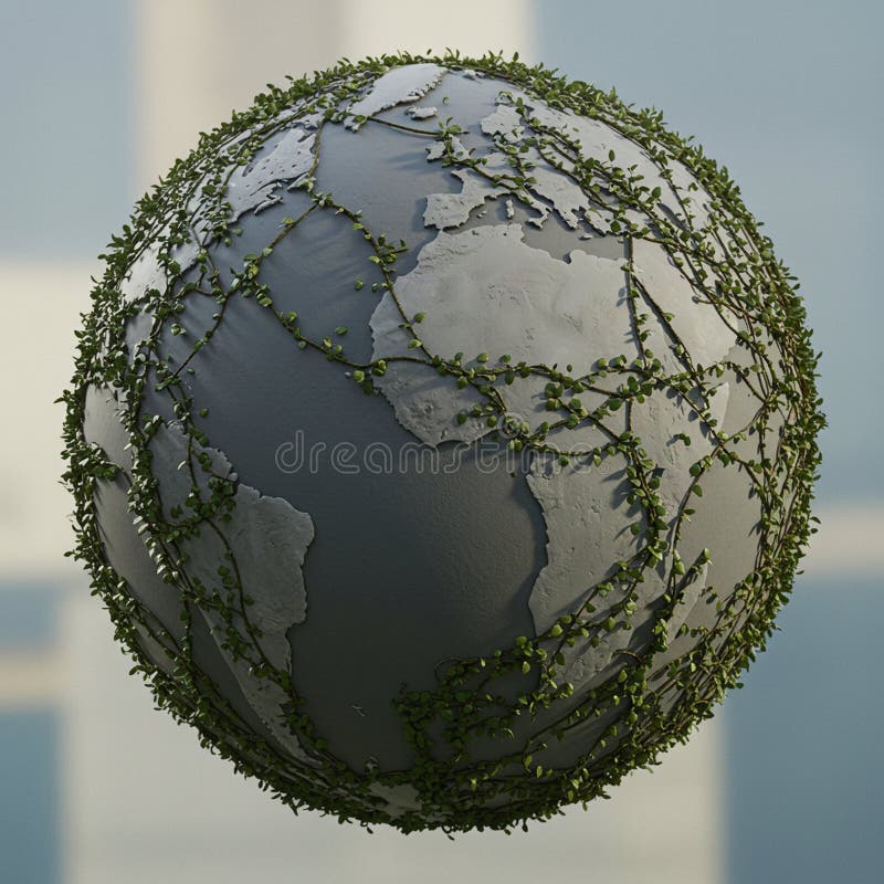 A Spherical Structure Featuring a Textured, Gray Surface Resembling a ...