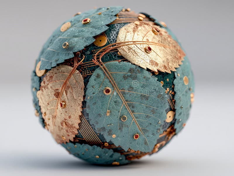 A Spherical Techno-organic Object Showcases Advanced Electronic ...