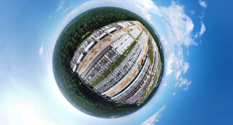 Spherical View on the Plot of Agriculture Land Under New Housing ...